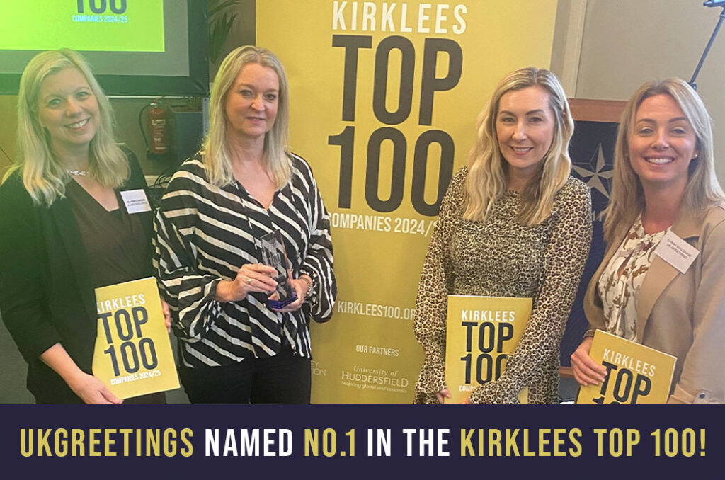 Kirklees Top 100 - UK Greetings Named No.1! - UK Greetings