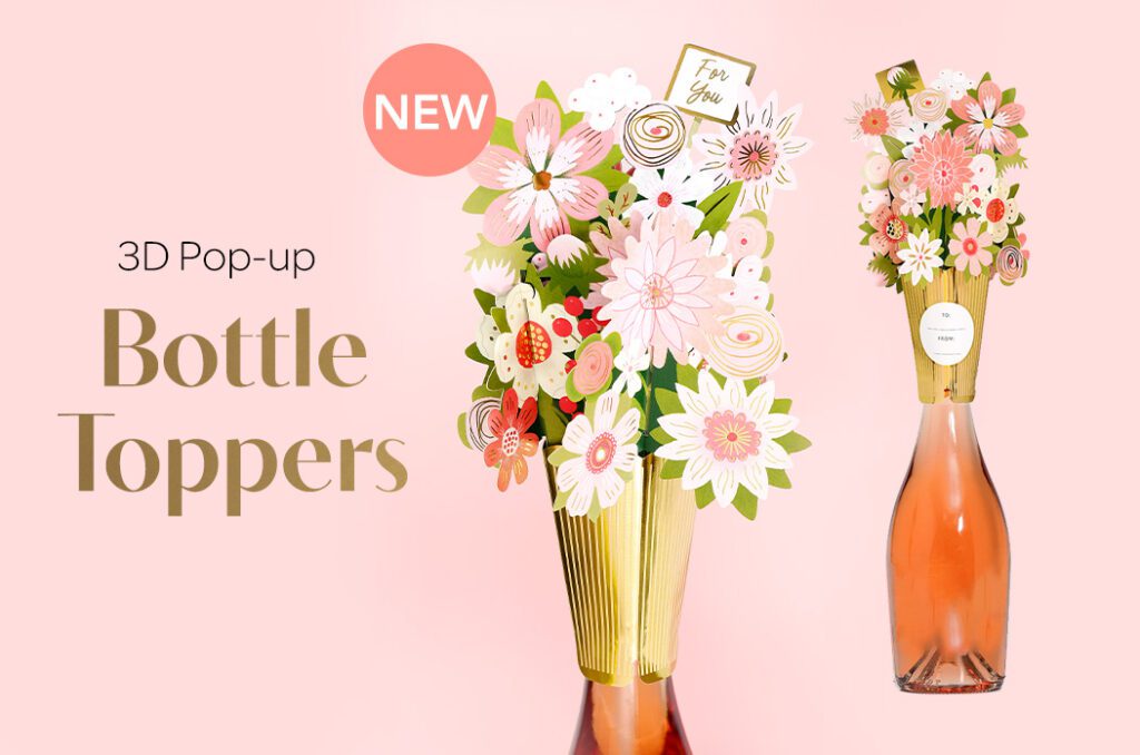 Introducing... 3D Pop-up Bottle Toppers - UK Greetings